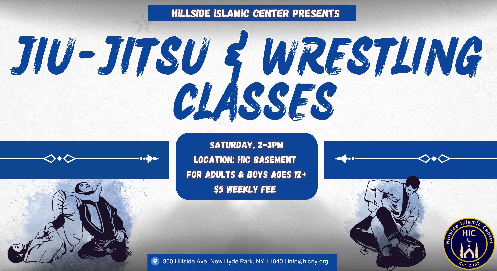 Brs Jiu Jitsu And Wrestling Classes | Hillside Islamic Center - Renew Your Faith!